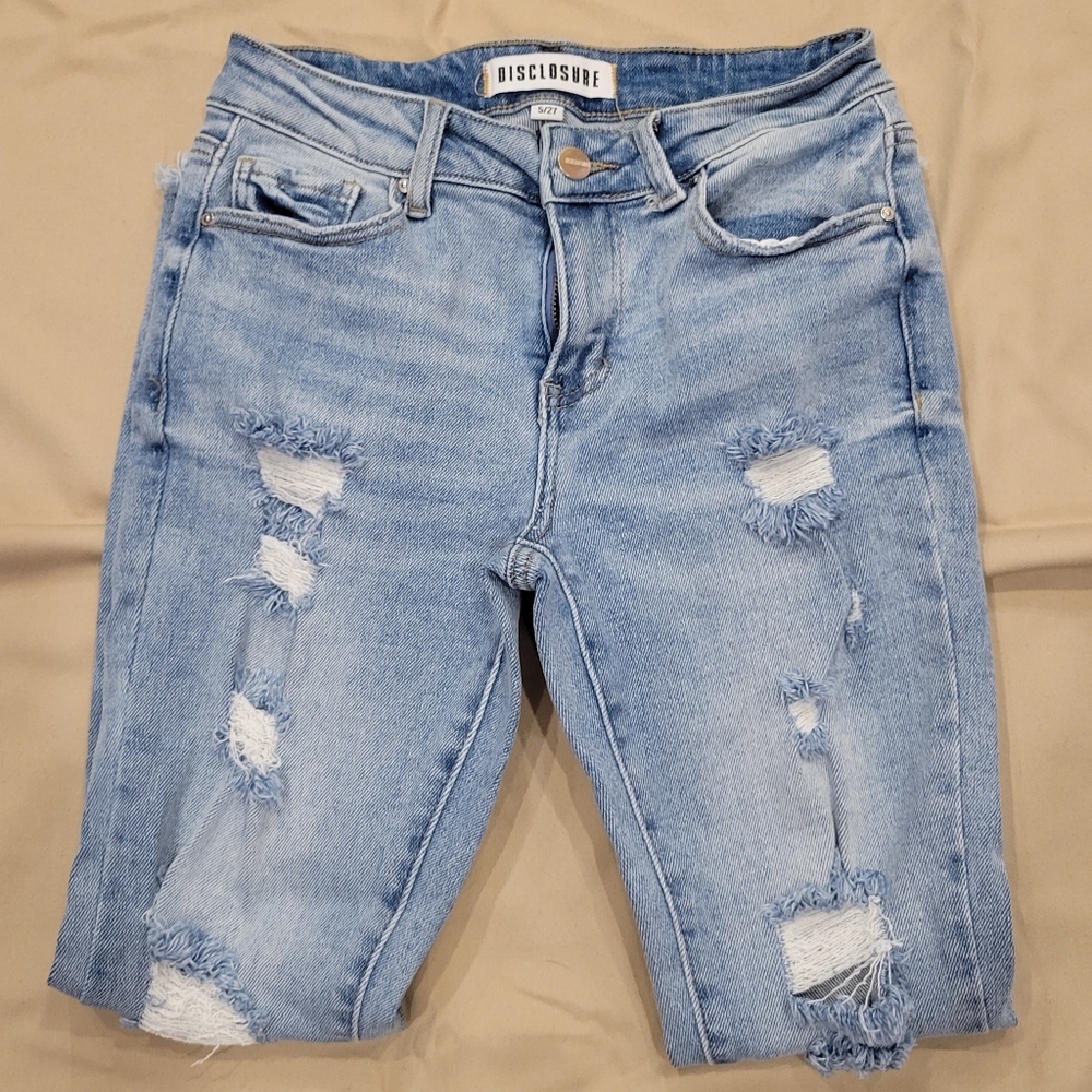 Euc~Disclosure Distressed Jeans - Gem